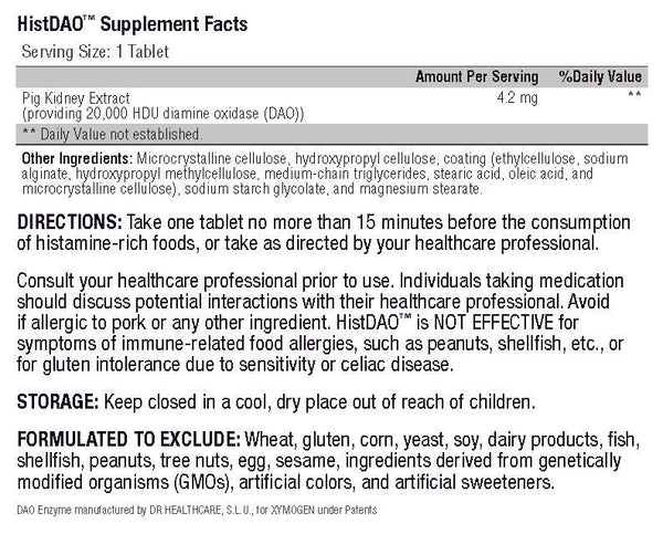 HistDAO by Xymogen - Diamaine Oxidase - Bright Path Wellness