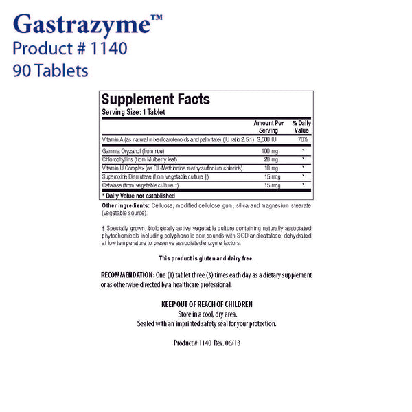 Gastrazyme by Biotics Research - Gluten Free - Bright Path Wellness